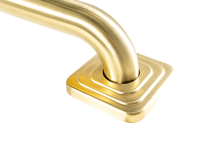 Standard Grab Bar W/ Square Flange - ShowerSeats.com