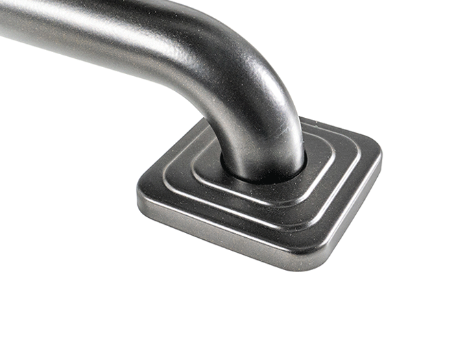 Standard Grab Bar W/ Square Flange - ShowerSeats.com