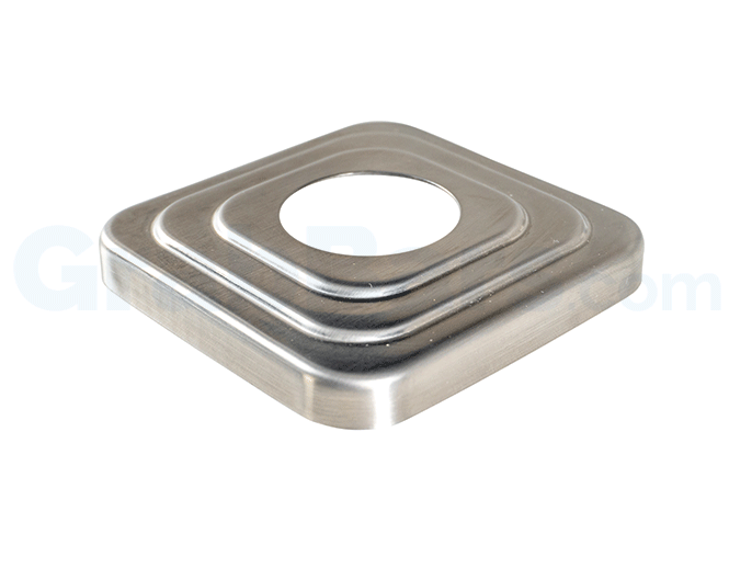 Standard Grab Bar W/ Square Flange - ShowerSeats.com